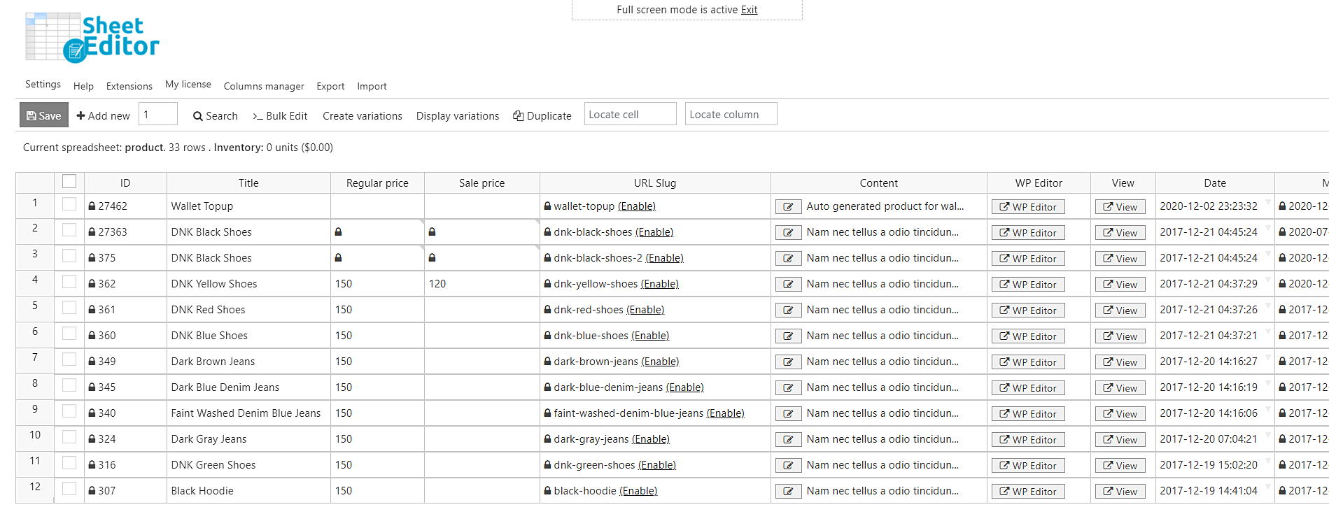 Iconic Attribute Swatches - Export and Import Attribute Fees