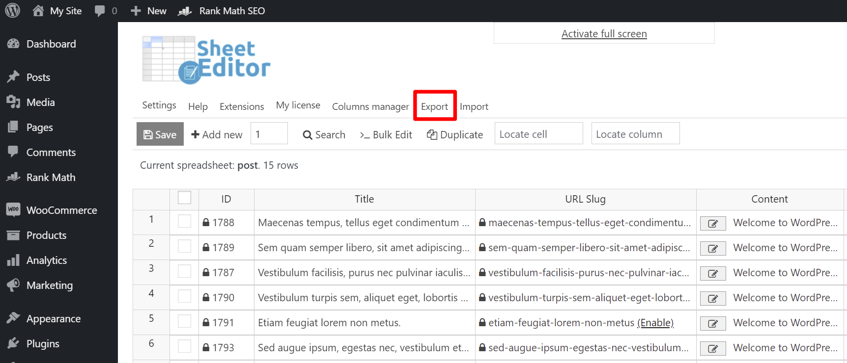WP Sheet Editor - Understanding the WP Sheet Editor - Understanding the