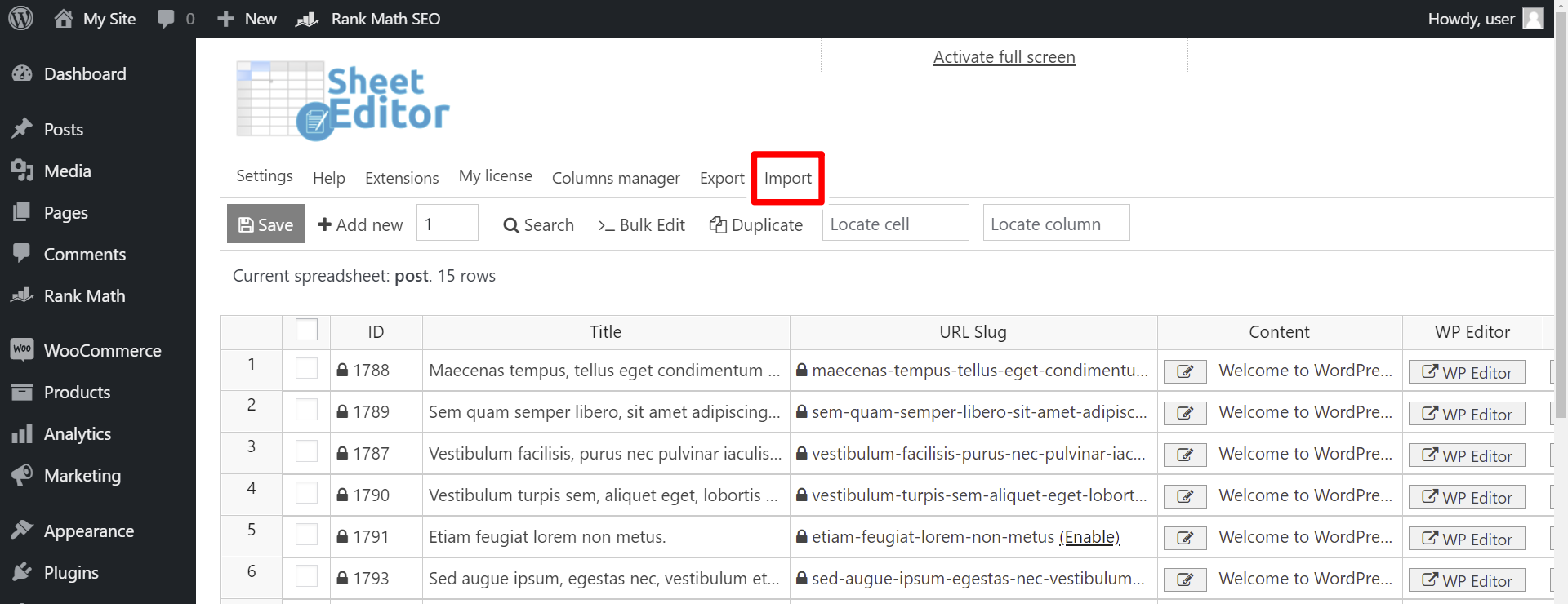 WP Sheet Editor - Understanding the WP Sheet Editor - Understanding the